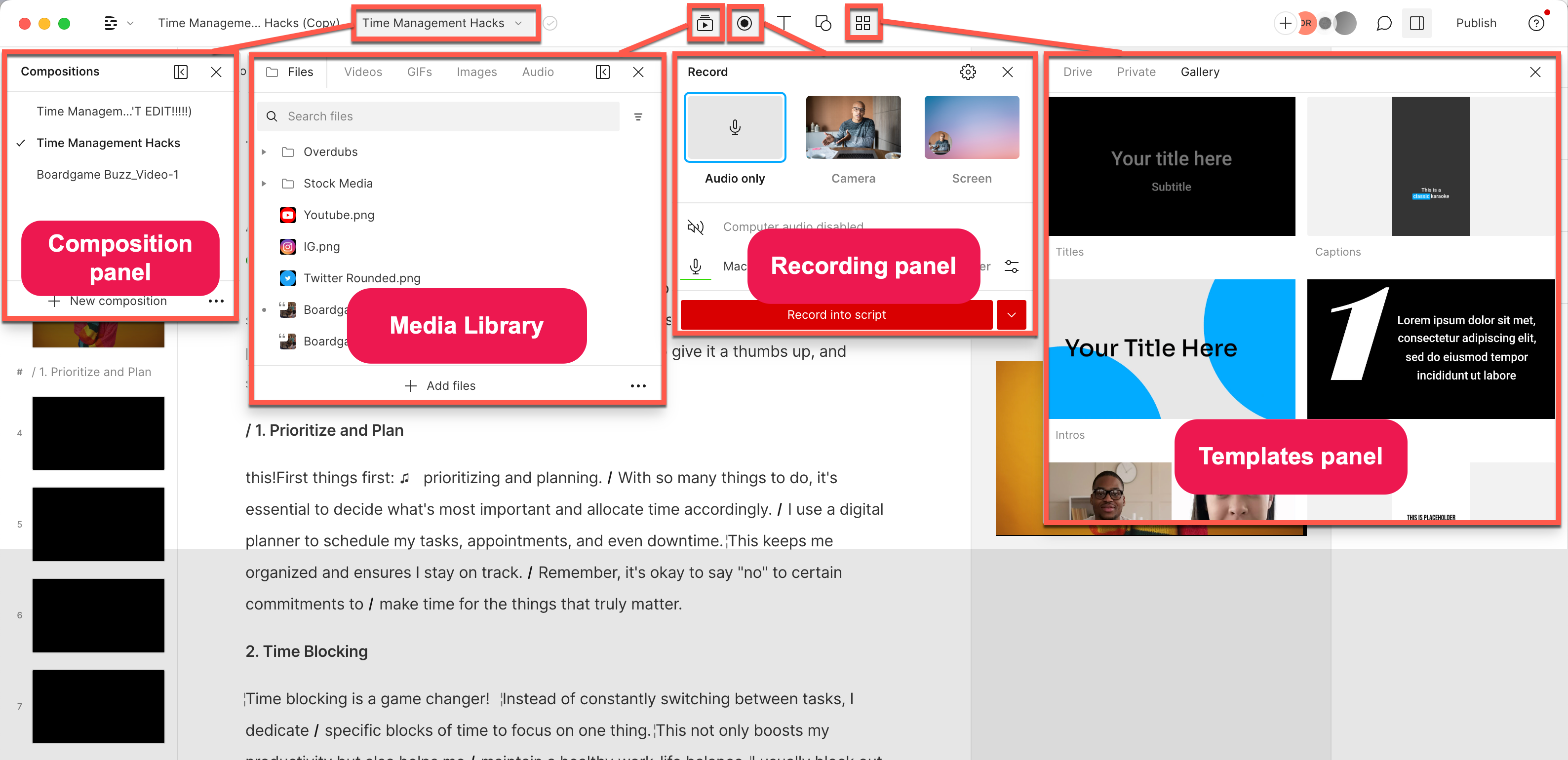 Customize the editor – Descript Help