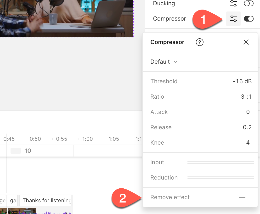 Applying and adjusting effects – Descript Help