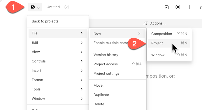 Create a new project – Descript Help