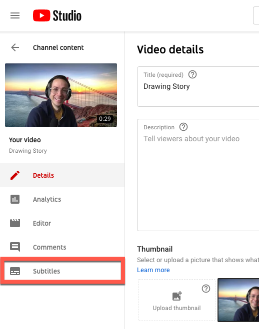 Adding subtitles to YouTube videos – Descript Help