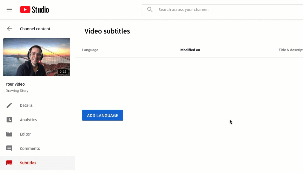 Adding subtitles to YouTube videos – Descript Help