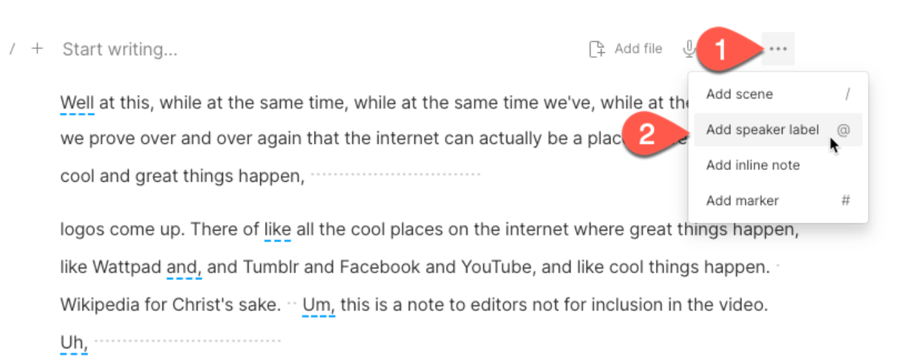 Speakers – Descript Help