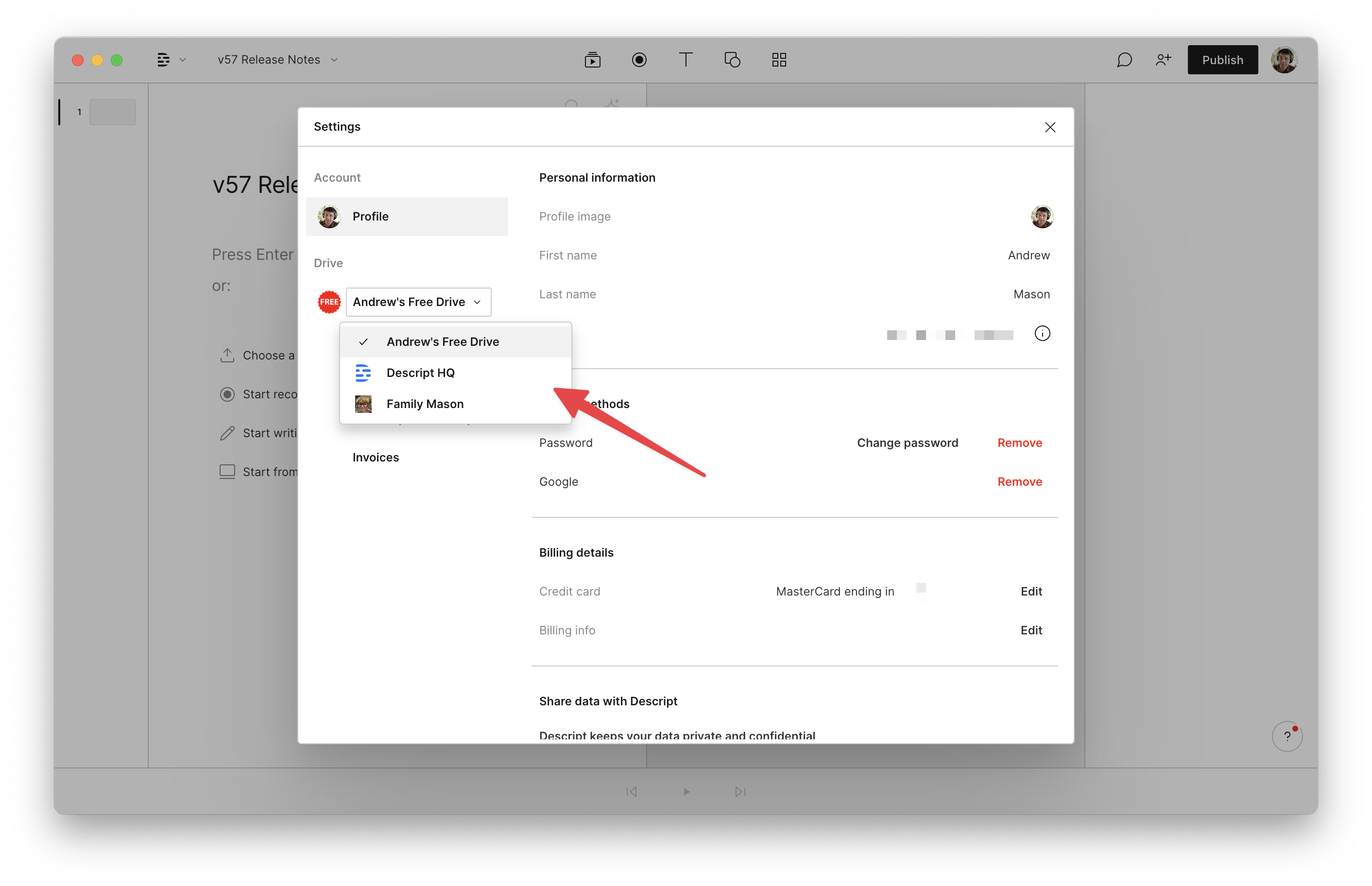 Invoice history – Descript Help