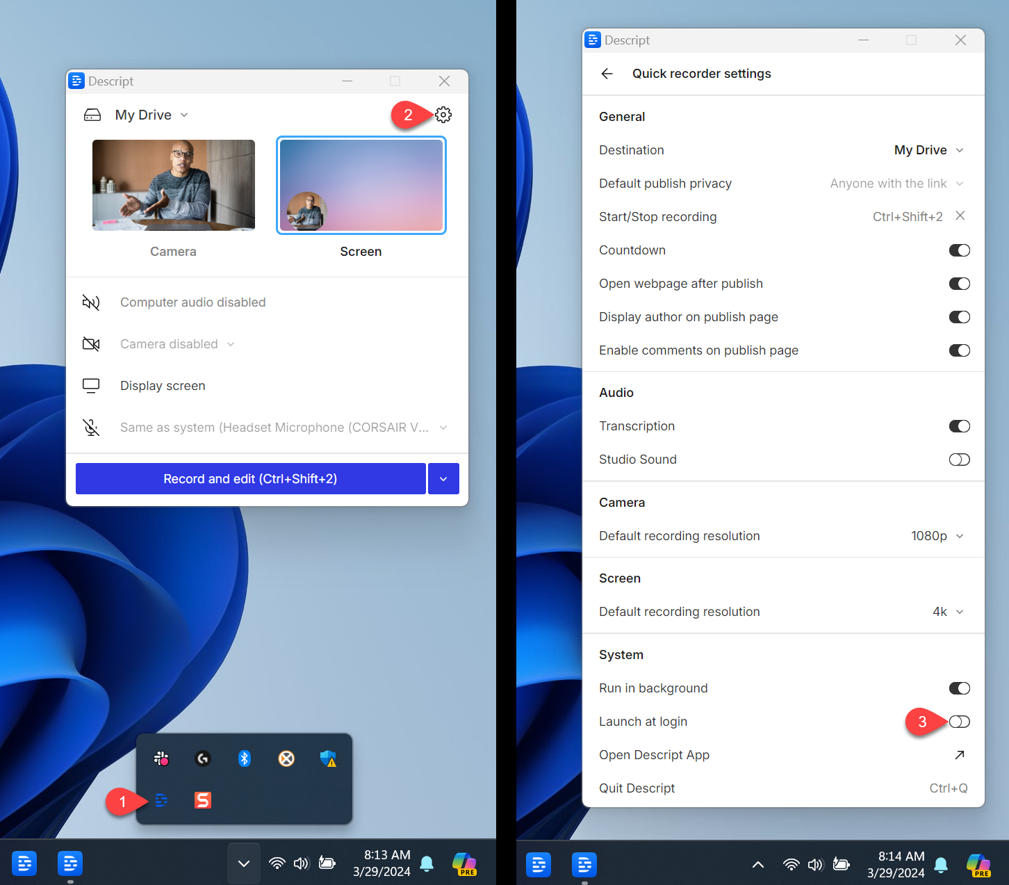 Why does Descript open when I start my computer? – Descript Help