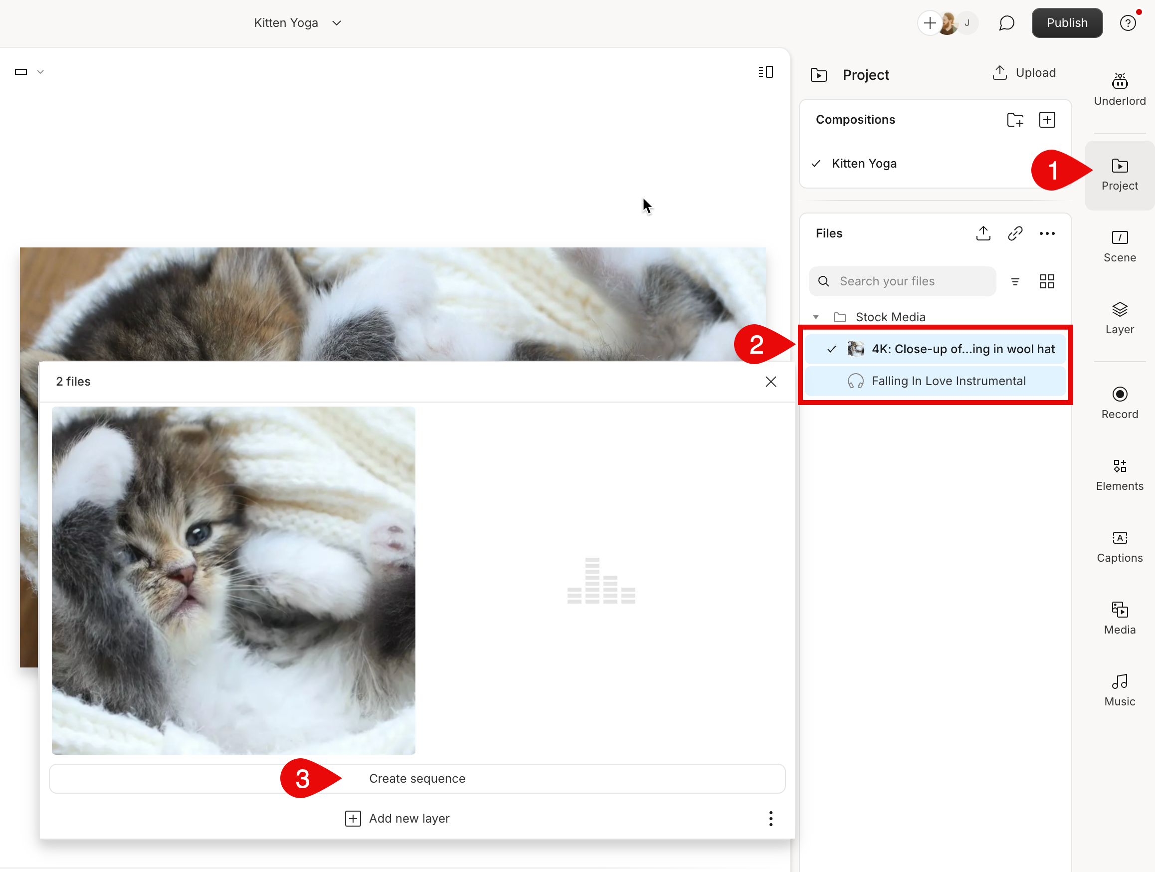 Create a sequence – Descript Help