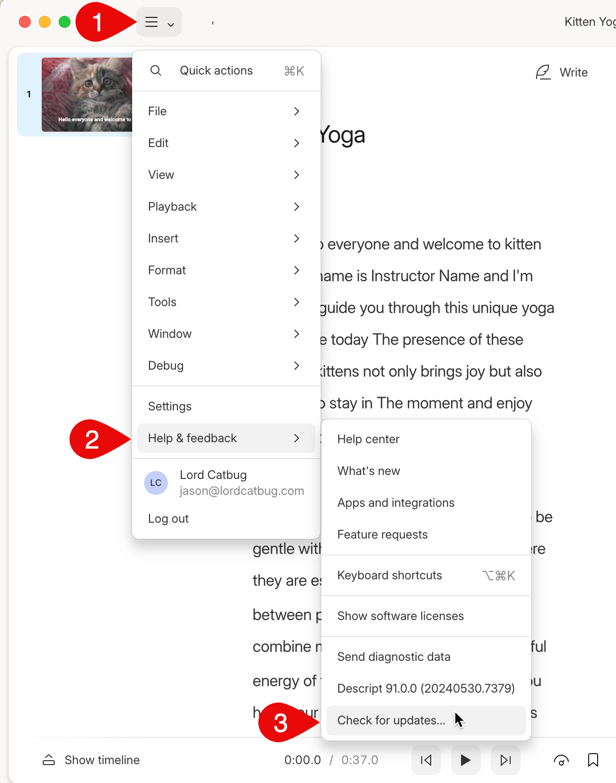 Updating Descript to the latest version – Descript Help