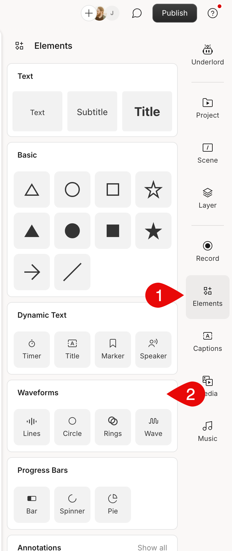 Waveforms – Descript Help