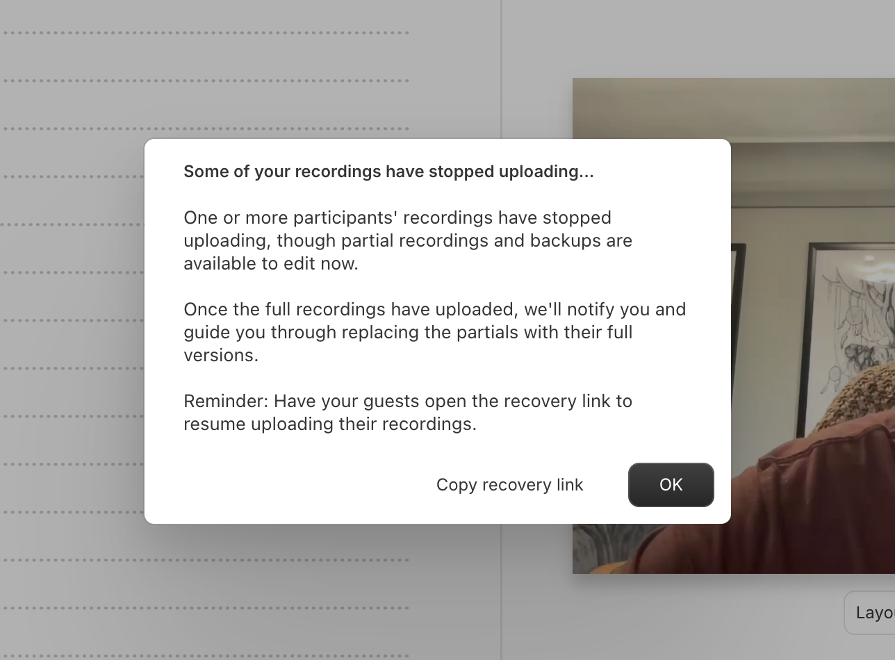Troubleshooting Issues with Descript Rooms – Descript Help