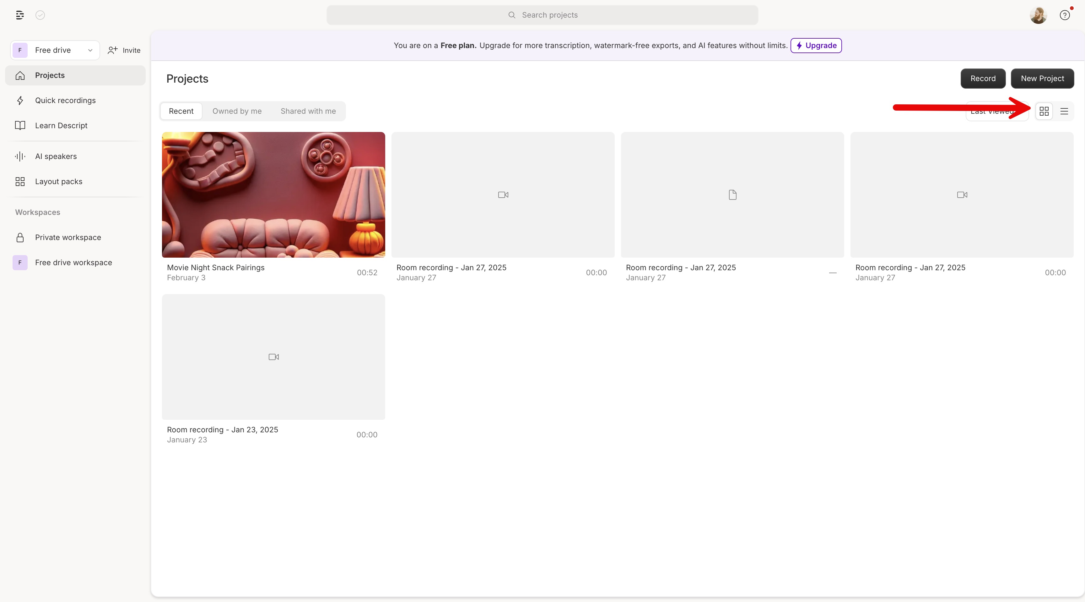 Drive view – Descript Help