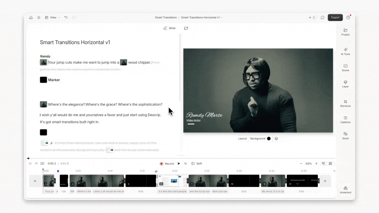 Edit for Clarity – Descript Help