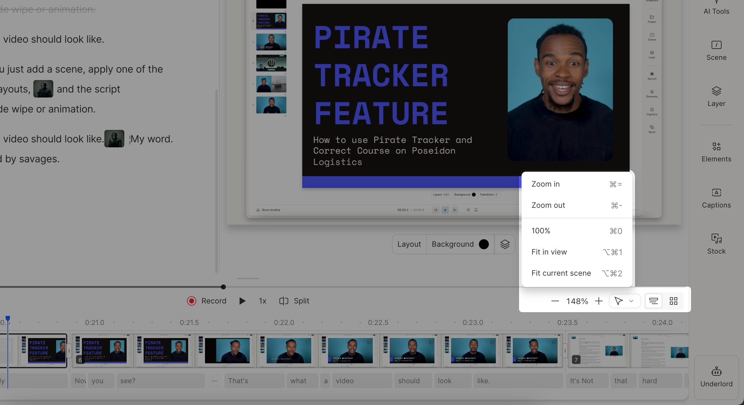Timeline overview – Descript Help