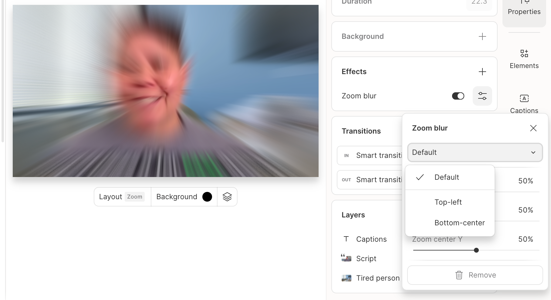 Applying and adjusting effects – Descript Help