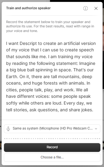 AI Speakers overview – Descript Help
