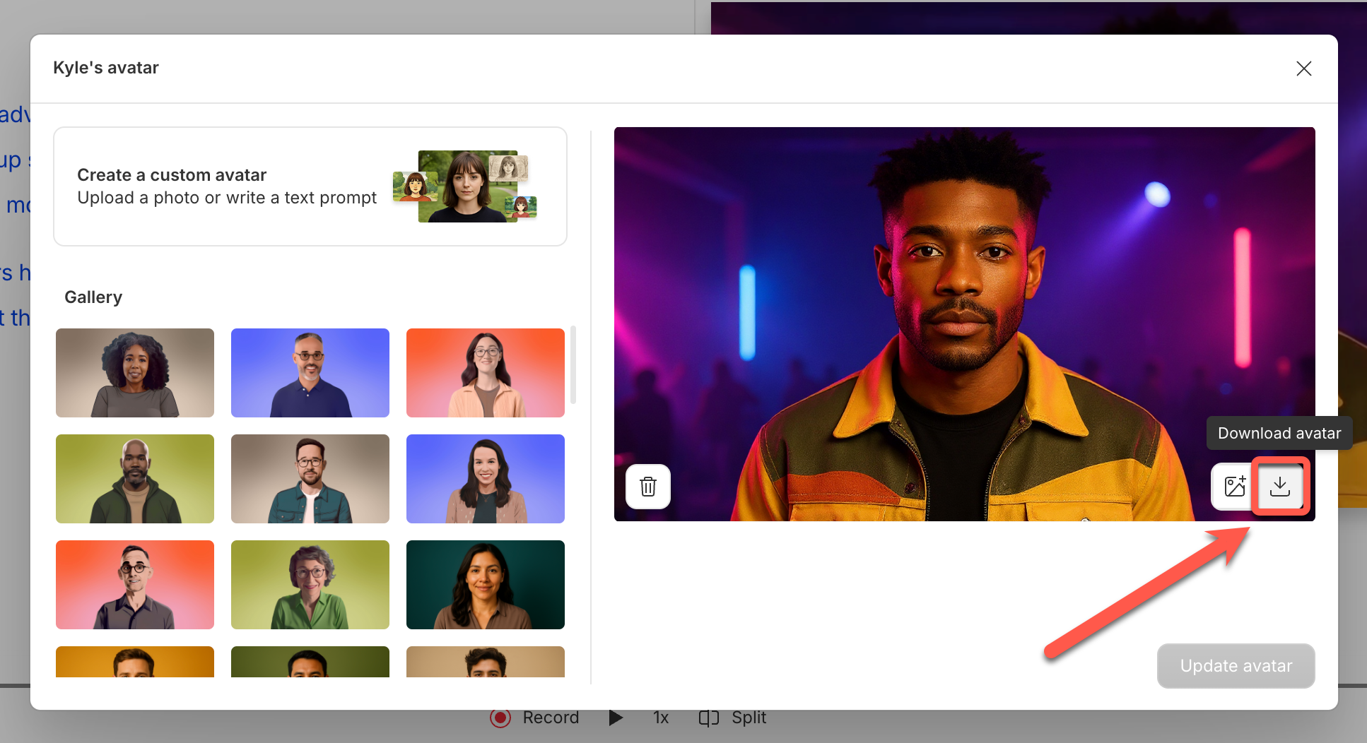 Custom Avatars – Descript Help