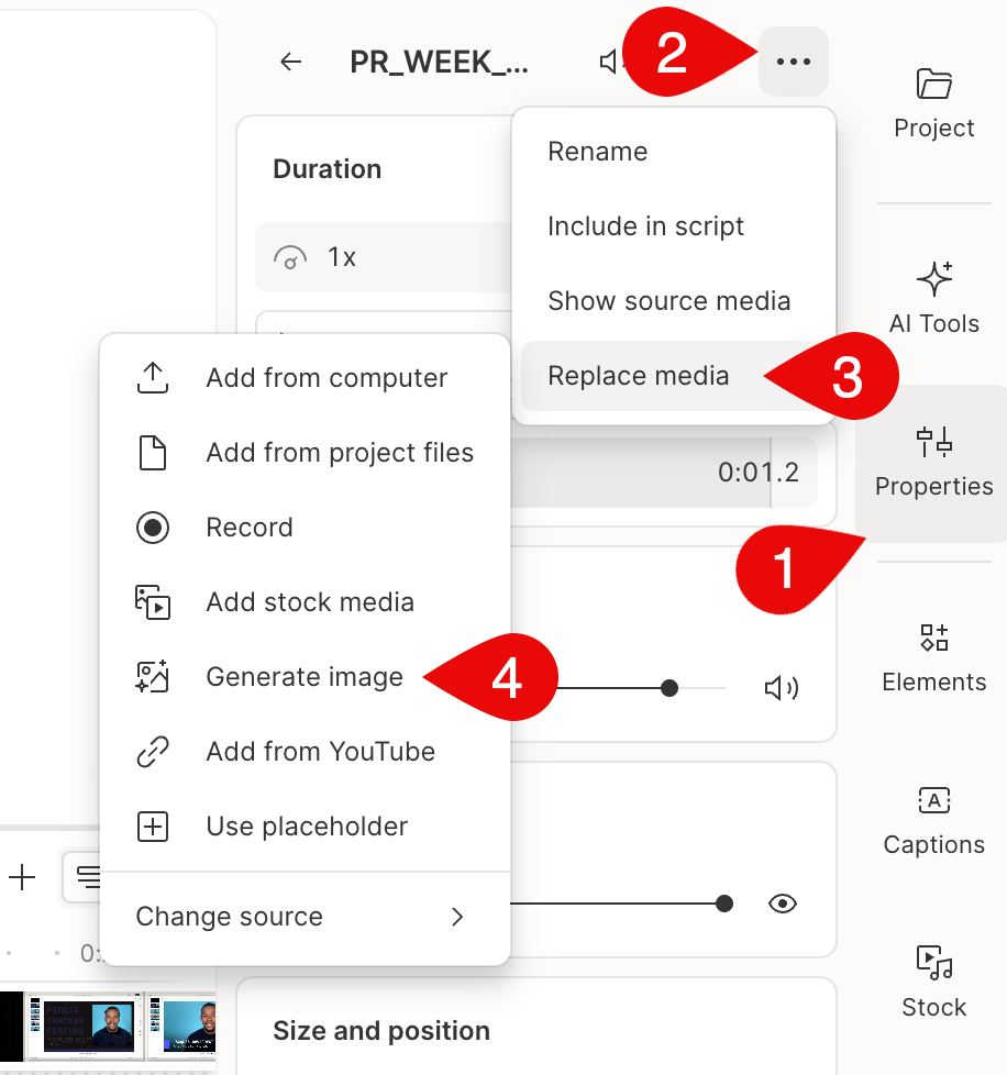 Image Generation Rejected Based on Content – How to Replace the Placeholder Image – Descript Help
