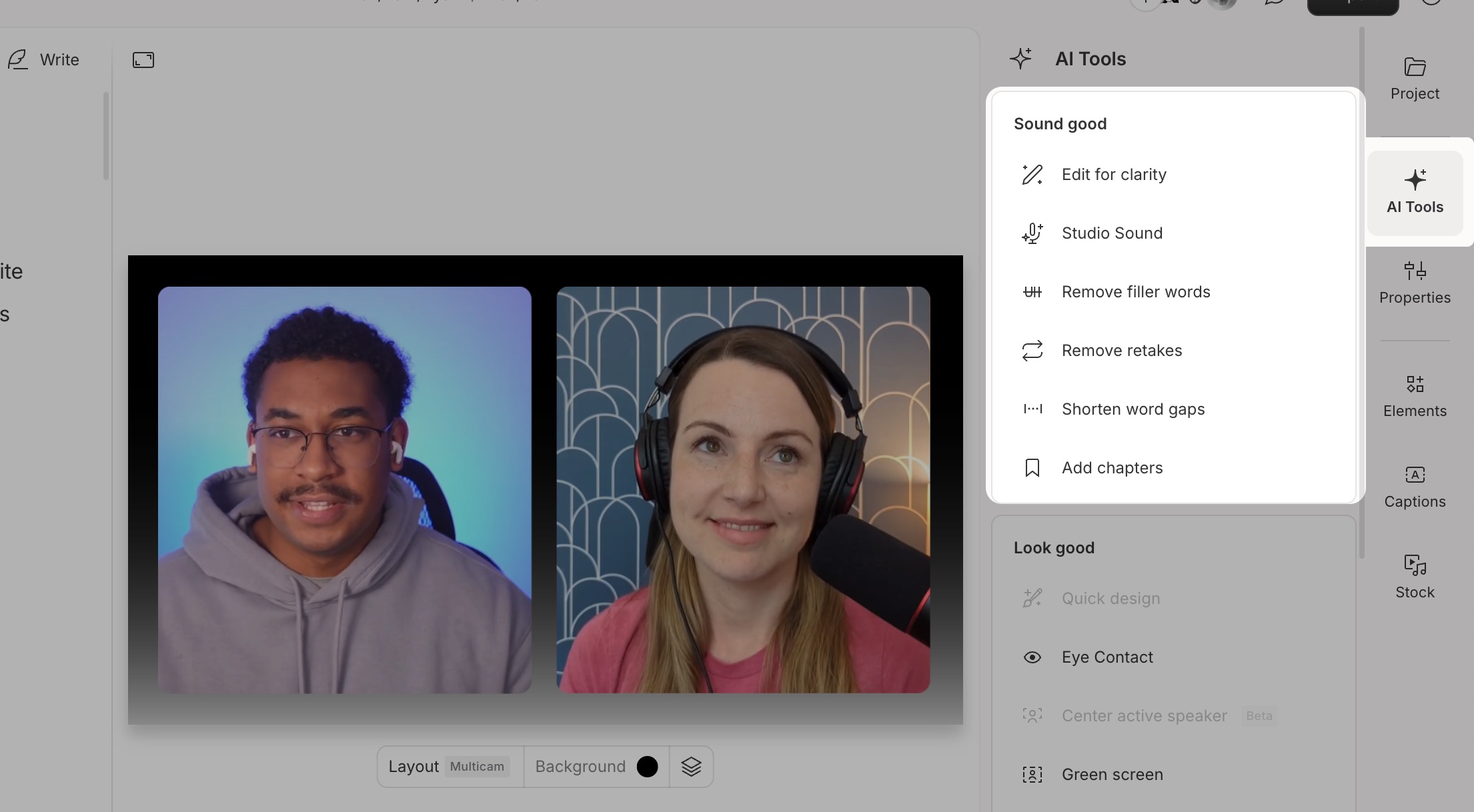 Sound Good with AI Tools – Descript Help