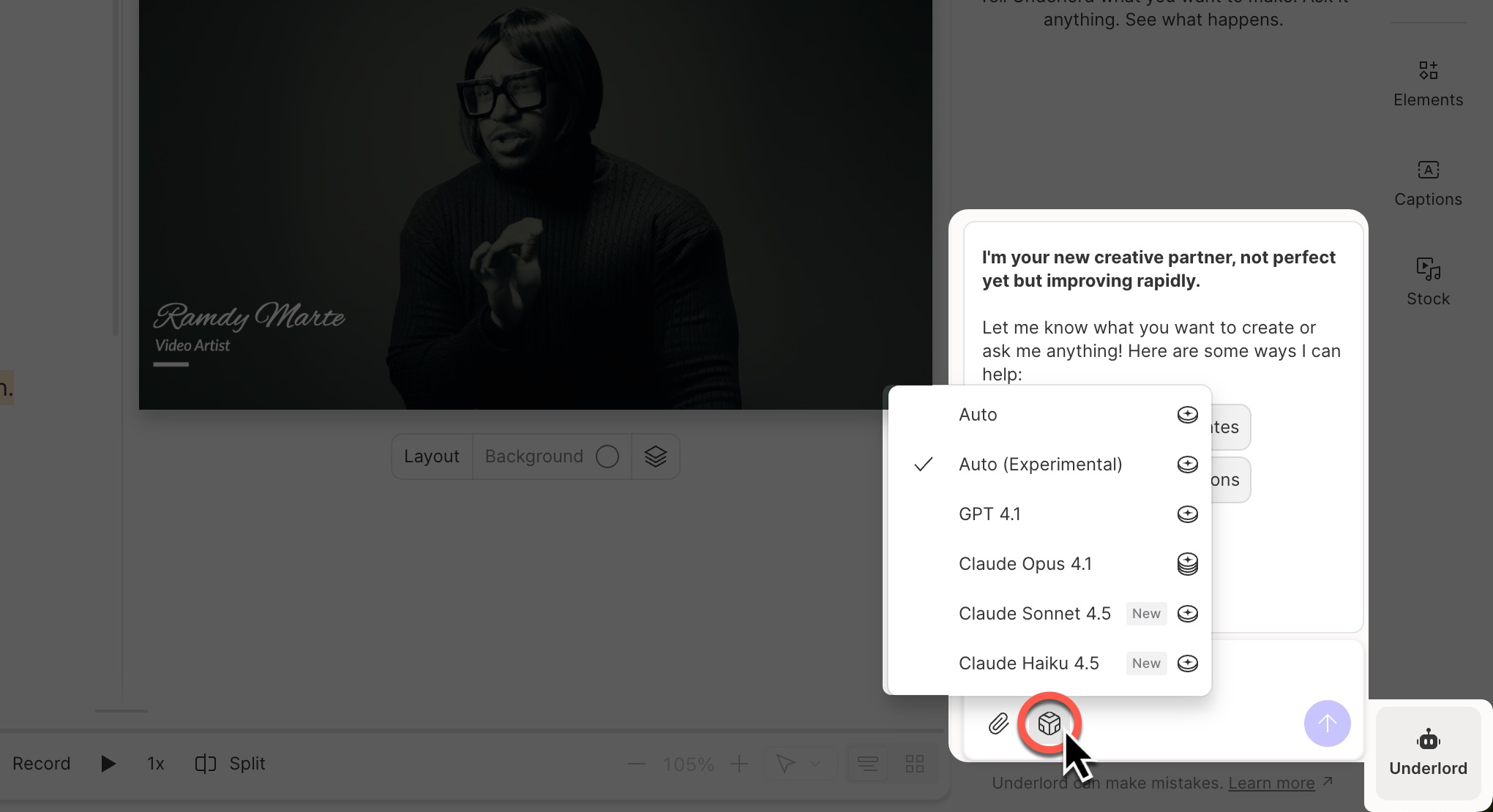 Underlord (beta): Your AI co-editor in Descript – Descript Help