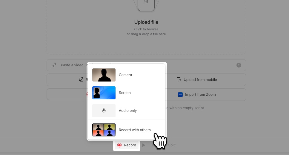 Create a Rooms session and invite participants – Descript Help
